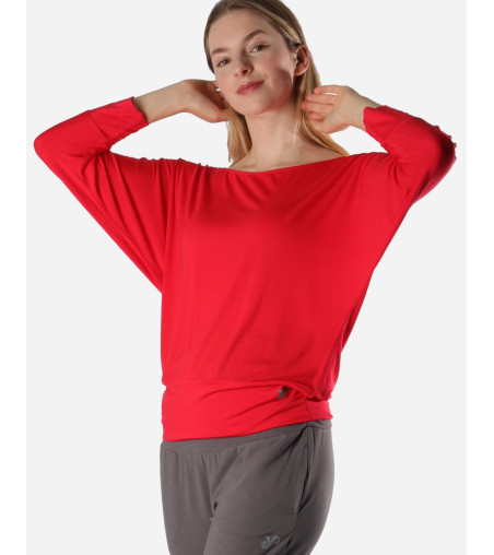 Triko na jógu Naitee Red | Yogainstyle.cz