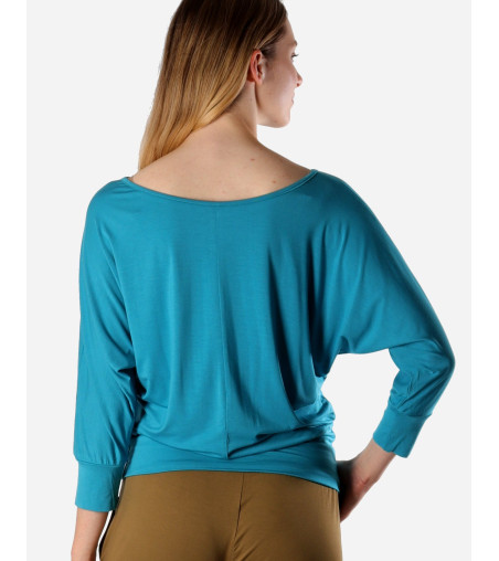 Triko na jógu Naitee Turquoise | Yogainstyle.cz